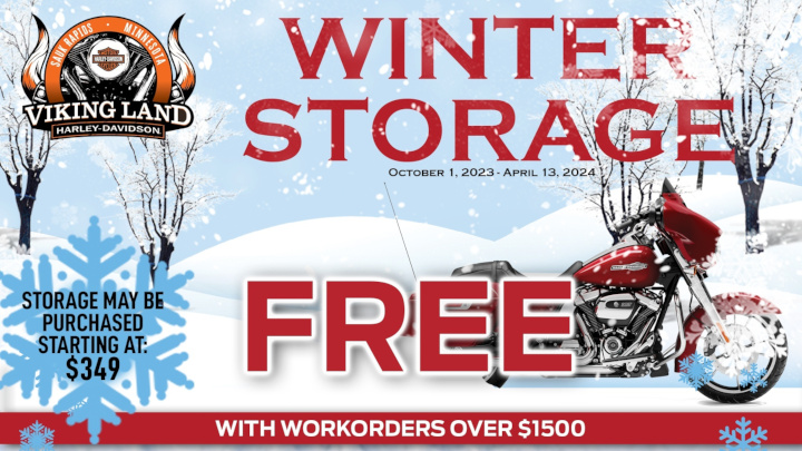 Winter Storage | Viking Land Harley-Davidson® | Sauk Rapids Minnesota